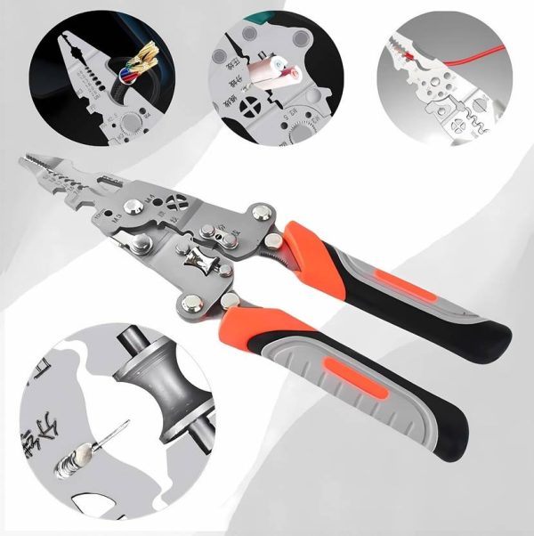 Foldable 8-in-1 Wire Stripping & Cutting Multi-tool – Excel Communication
