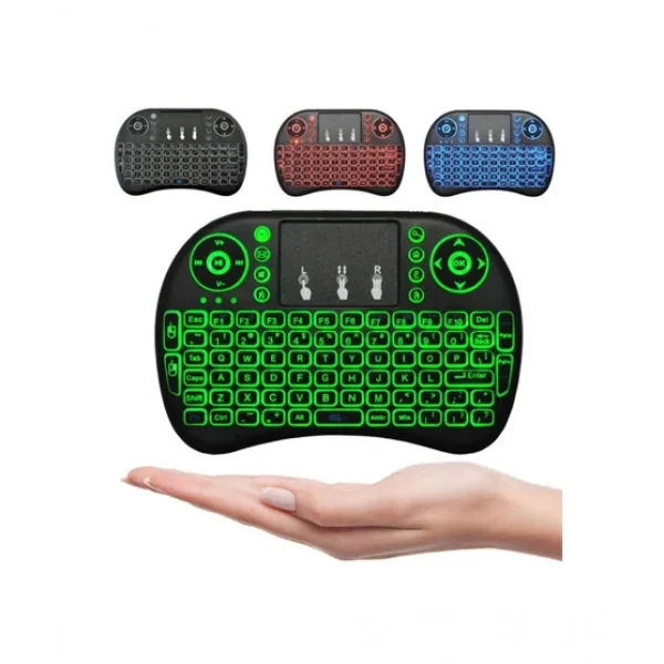 Mini Touchpad Rf 500 Wireless With 3 Colour Backlit Keyboard Mouse ...